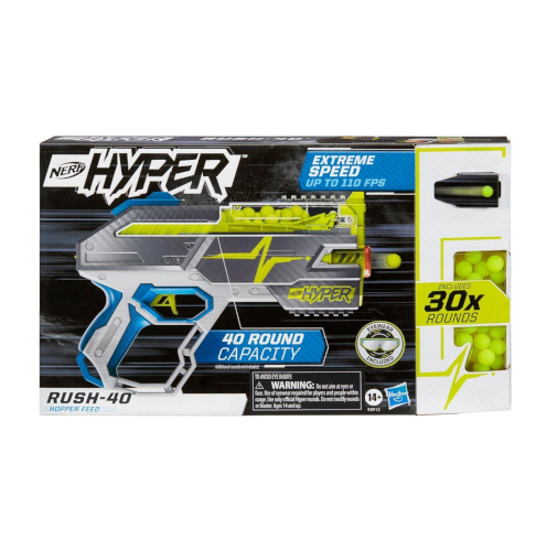NERF HYPER Rush Fucile c/Pallini 42x25cm...x4 - PTS