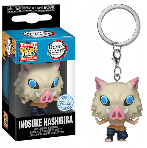 FUNKO POP! Portachiavi Demon Slayer -Form Inosuke In box 5cm...x12 - PTS